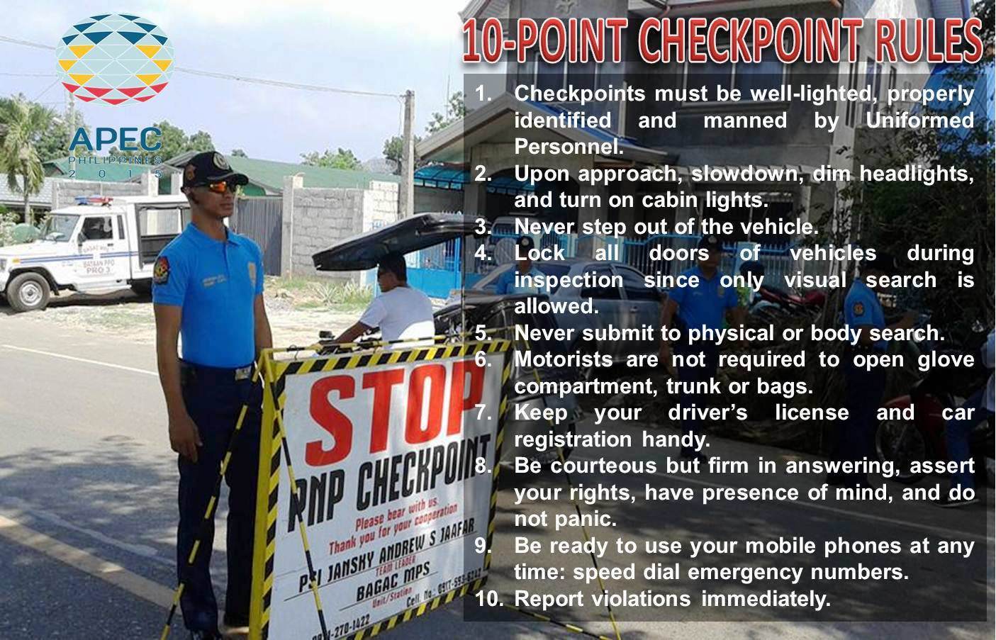 Police Checkpoints in the Philippines: What to Do and What to Expect