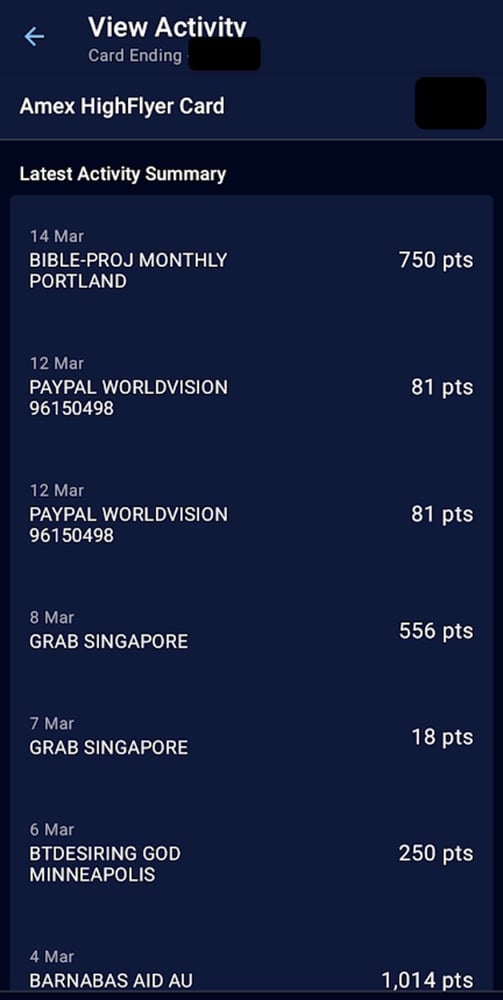 How To Check Credit Card Points Breakdowns