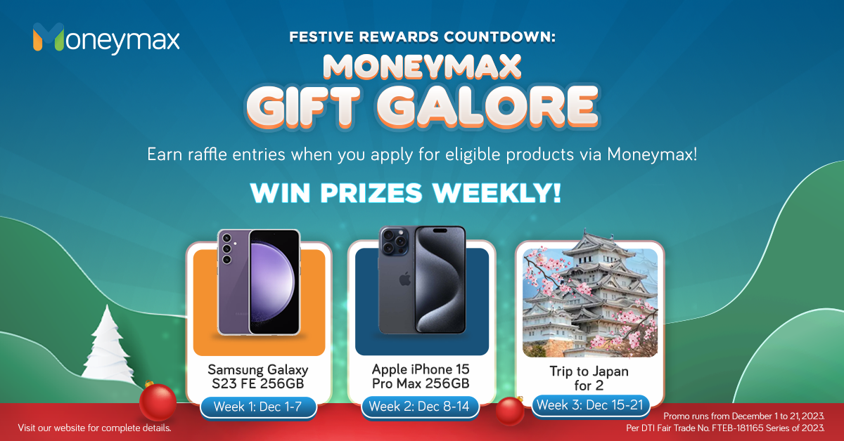Moneymax Raffle Promo 2023: Win a Gadget or a Trip to Japan