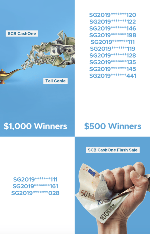 SingSaver’s Contest, Giveaway & Campaign Winners