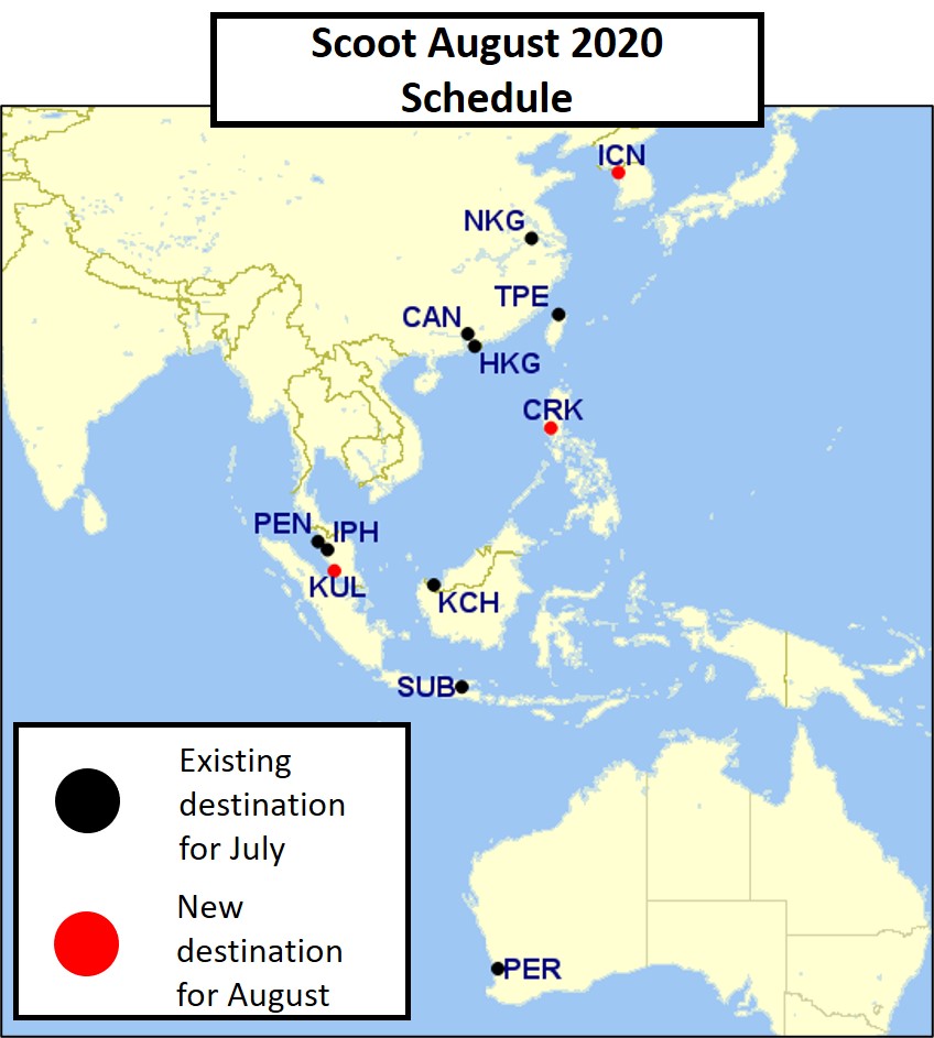 Scoot August Schedule And Cancellations | SingSaver