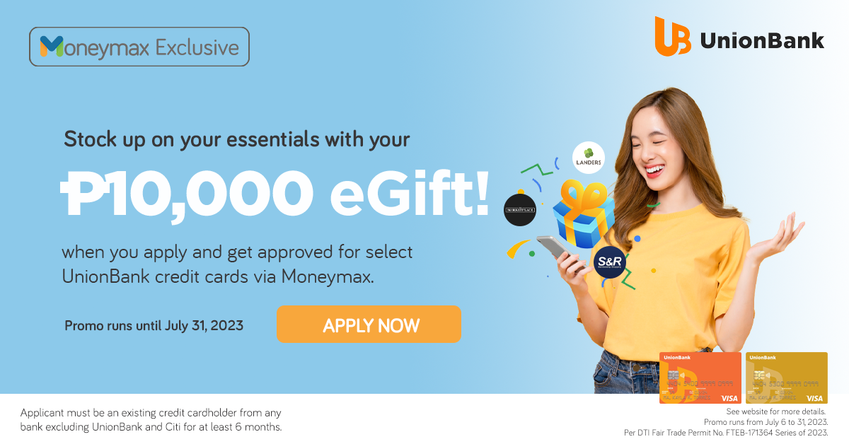 Moneymax Welcome Gift Promo: Get a Free ₱10,000 eGift!